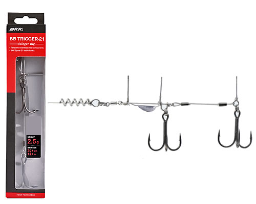 BKK BB Trigger-21 Stinger Rig #2/0 - Jerkbait.com